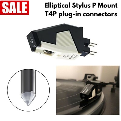 Phono Cartridge Linear Tracking Turntable Elliptical Stylus P Mount T4P ...