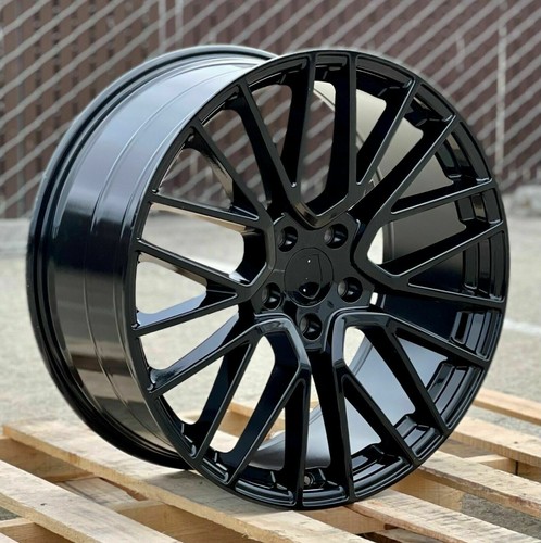 22" Wheels For Porsche Panamera 22x10 / 22x11 Gloss Black 5x130 Rims ...