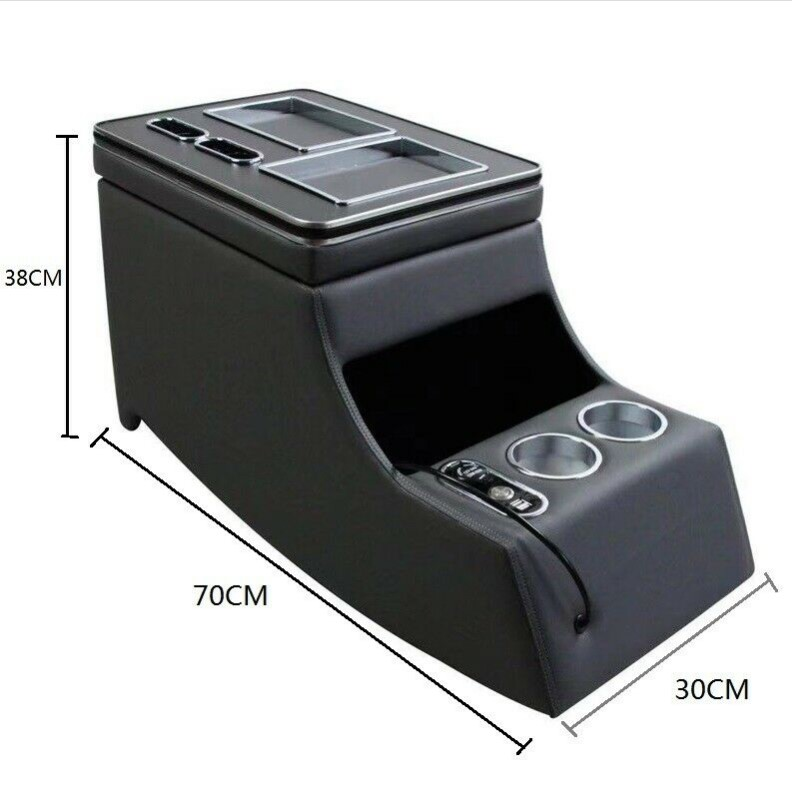 LED Central Console Storage Box for Mercedes Benz Viano W639 Armrest ...