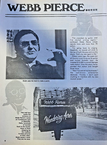 1976 Country Singer Songwriter Webb Pierce | eBay