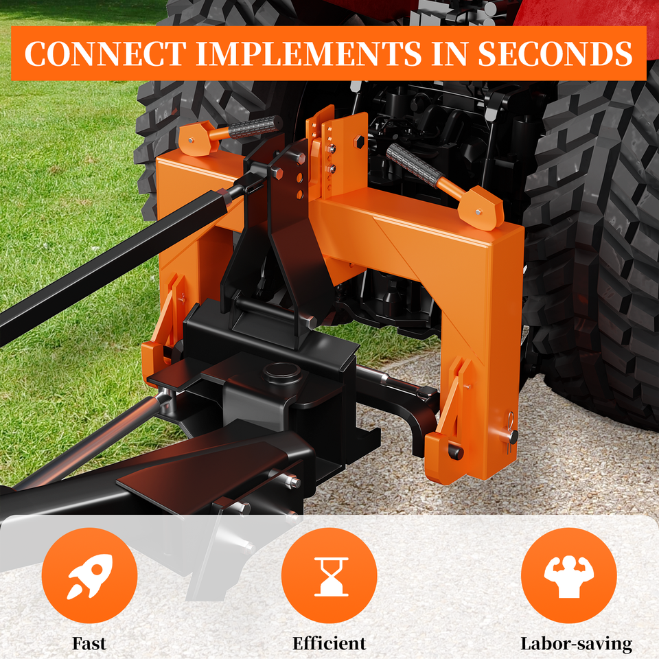 3 Point Quick Hitch for Category 1 Tractor,3000 Lbs Capacity Tractor ...