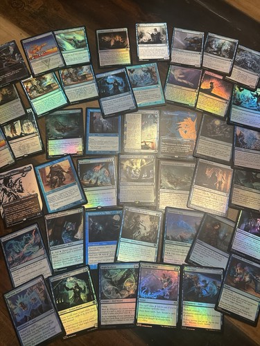 MtG Magic the Gathering All Foil Blue Collection | eBay