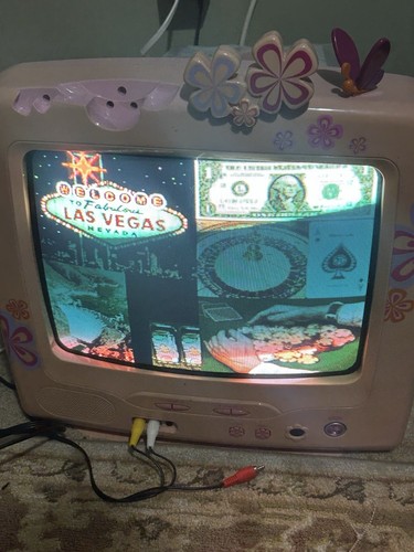 Rare Vintage 2007 Barbie Pink CRT TV Model BAR322 Tested Working ...