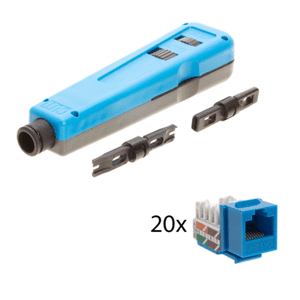 110/66 LAN Punch Down Impact Blade Tool CAT5e Cable Keystone Jack Patch ...