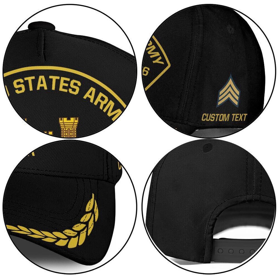 US Army Cap Custom US Army Branches Classic Cap Veteran Military ...