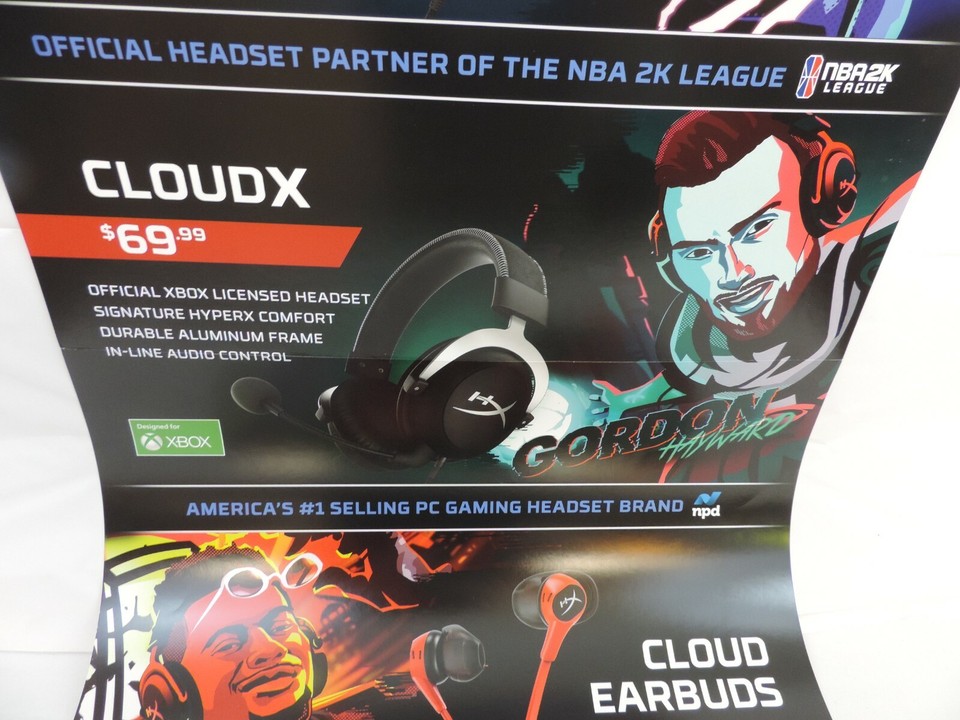 Hyperx Cloud Revolver S Pro Gaming Headset GAME STOP POSTER JUJU, EMBID ...