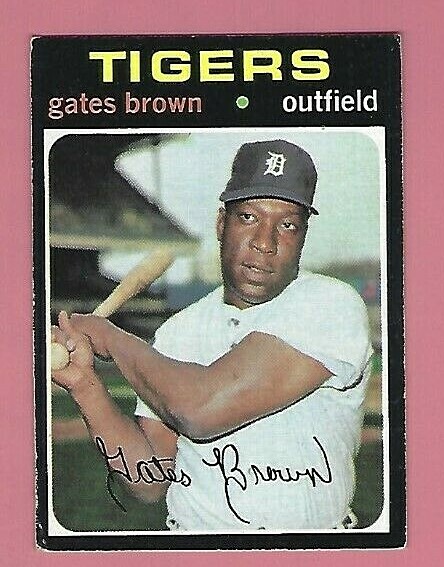 1971 TOPPS GATES BROWN BASEBALL CARD HIGH #503 FREE SHIPPING | eBay