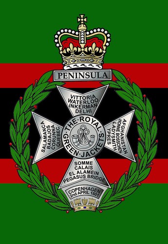 ROYAL GREEN JACKETS CAP BADGE PRINTED ON A METAL SIGN 5 x 7 INCHES. | eBay