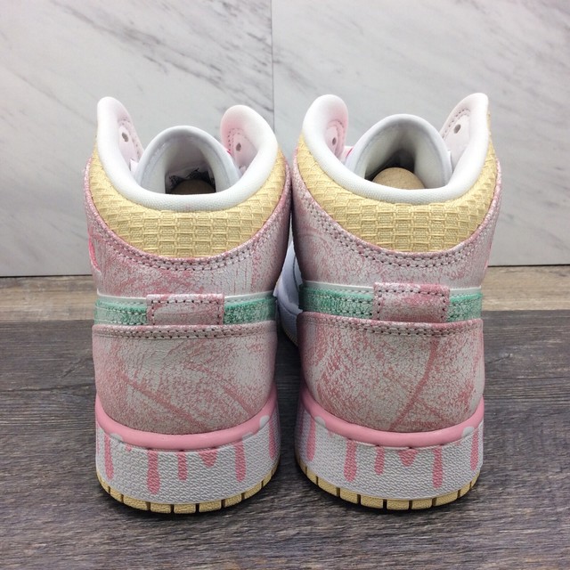 Size 7.5 - Jordan Air Jordan 1 Mid Arctic Punch Green Glow Pale Vanilla ...