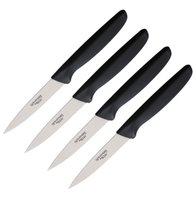 4 PACK Solingen Kitchen Paring Knife 4" Stainless Steel Blade Plastic ...