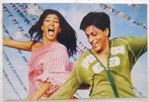 Bollywood Actor Actress Shah Rukh Khan Sushmita Sen Original Post card ...