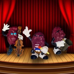 Lot Of 3 Singing California Raisin Musicians 1987 Figurines | eBay