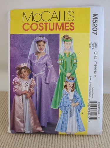 McCALL'S #M5207 - GIRLS RENAISSANCE - REN FAIRE COSTUME PATTERN 7-14 FF, UC 23795520720| eBay