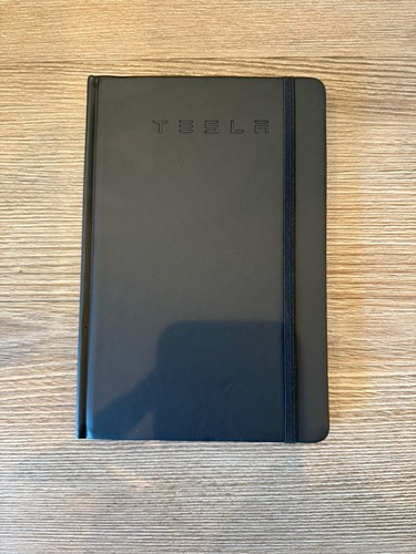 New Genuine Tesla Motors Gray Notebook Notepad Memo Paper Journal Diary ...