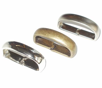 BELT STRAP D LOOPS BRUSHED BRASSED - NICKEL 40MM - 35MM - 25MM ...