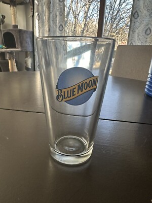 Vintage Blue Moon Beer Drinking Glass | eBay