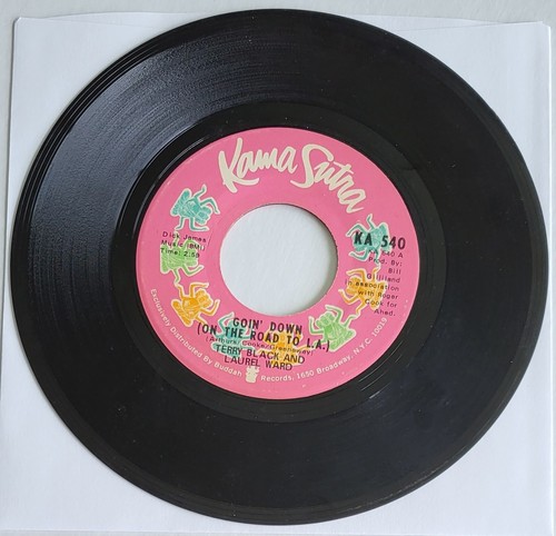 Terry Black & Laurel Ward...."Goin' Down & Oh Babe" 45 RPM 7" Vinyl ...