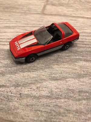 VINTAGE 1983 - MATCHBOX 1984 CORVETTE VETTE RED GRAY - GOOD CONDITION ...