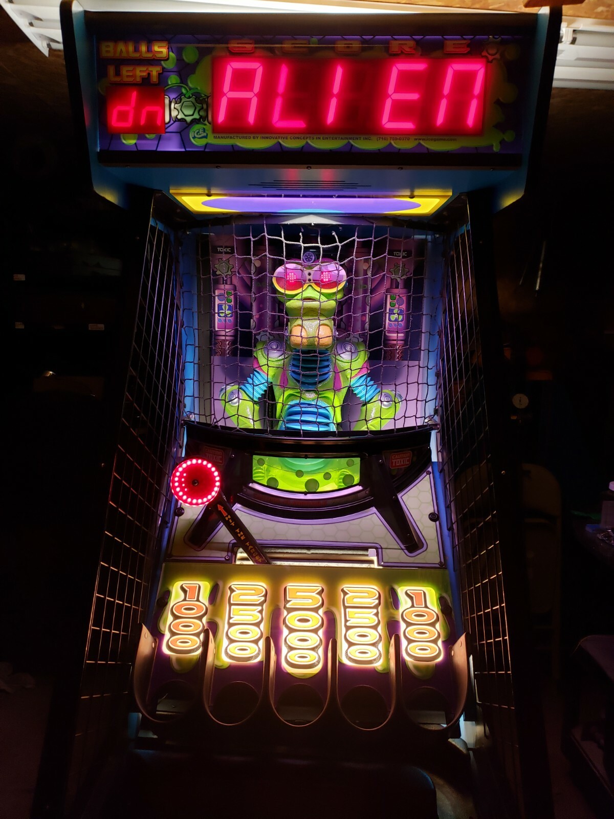 ICE Dunk N Alien Skeeball Back Cabinet Harness | eBay