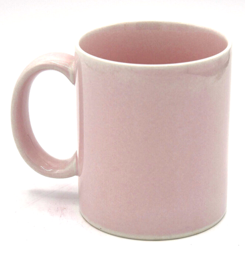 Vintage Pink Stoneware Ceramic Mug Gradient Ombre Bleed Glaze | eBay