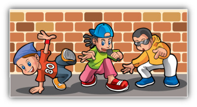 Hip Hop Dancers Car Bumper Sticker Decal | eBay