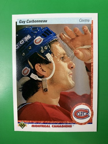 1990-91 Upper Deck French Guy Carbonneau Montreal Canadiens #188 | eBay