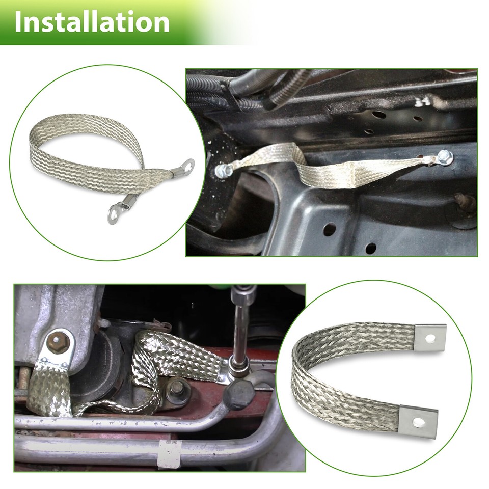 4Pcs Engine Body Frame Braided Ground Strap Kit 40140 | eBay