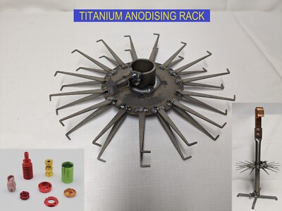 Anodizing Aluminum Rack Titanium 8.5" Disc Rack 15 Stations 30 Legs ...