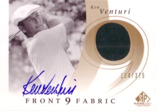 Ken Venturi signed autograph 2002 SP Front 9 Fabric worn shirt patch golf card | eBay