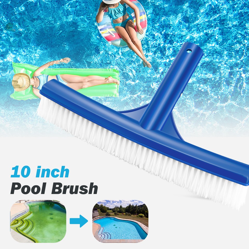 Pool Cleaning Brush Heavy Duty Floor Wall Pool Spa Brush Aluminum ...