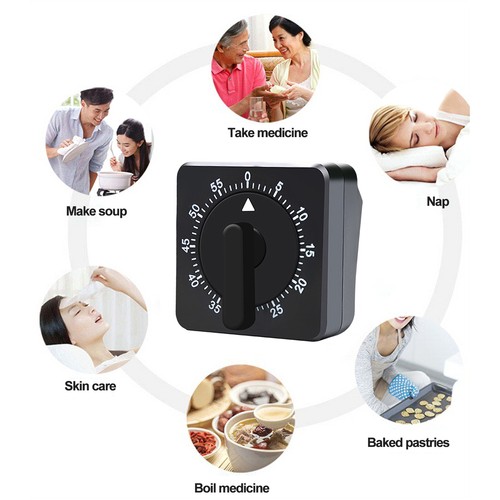 Missed Task Reminder Lightweight Timer Portable Battery-free Square 60 ...