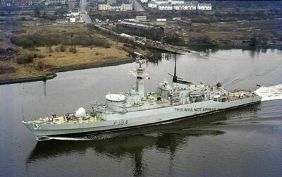 ROYAL NAVY TYPE 21 FRIGATE HMS ARDENT - RIVER CLYDE 1977 | eBay