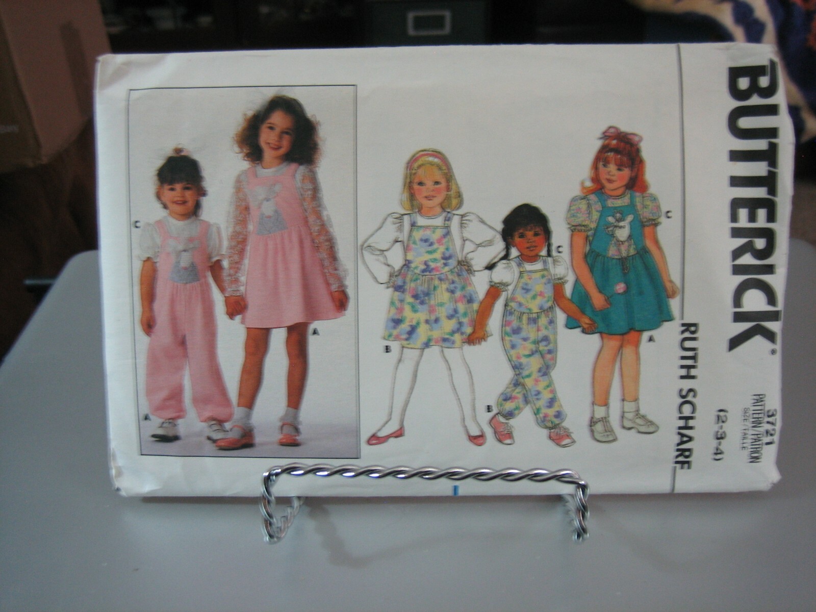 Butterick Ruth Scharf 3721 Girl's Jumper, Jumpsuit & Top Pattern - Size ...