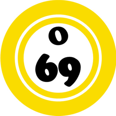 O 69 O69 Bingo Ball - 100 Pack Circle Stickers 3" x 3" Hobby Number ...