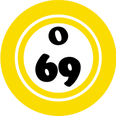 O 69 O69 Bingo Ball - 100 Pack Circle Stickers 3" x 3" Hobby Number ...