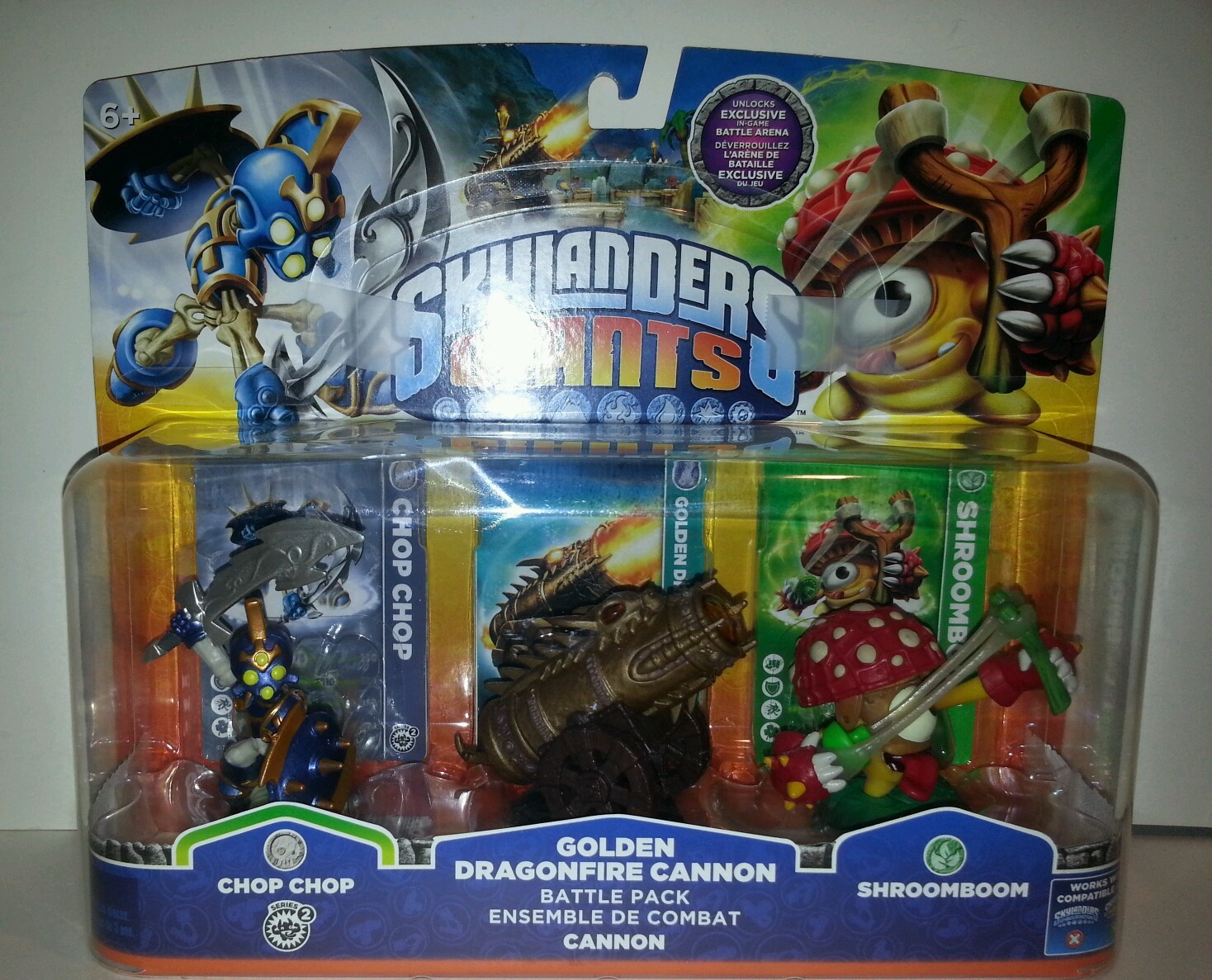 Skylanders Giants Golden Dragonfire Cannon Battle Pack Chop Shroomboom ...