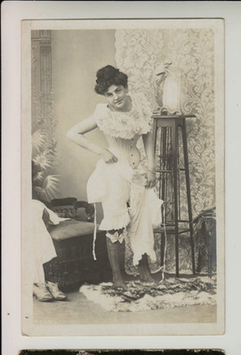 Undressing Lady -French erotic risque Vintage Postcard | eBay