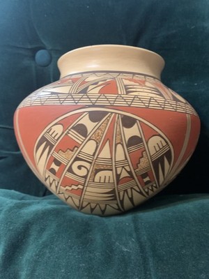 ROBERTA YOUVELLA SILAS Western Native American Indian HOPI-TEWA Pottery ...