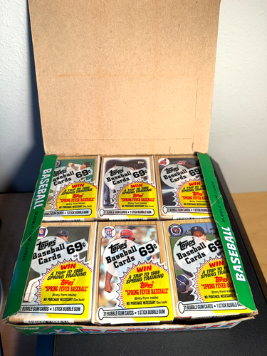 1987 Topps Baseball Cello Box. 24 Sealed Packs. Bonds / Larkin / Bo ...