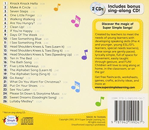 Super Simple Songs CD 1 Children Kids English 2nd Edition Music Video ...