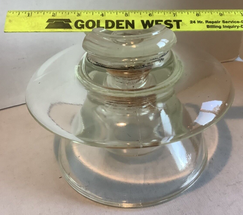 VINTAGE PYREX CORNING 401 K GLASS INSULATOR 9'' WIDE 7'' TALL 9LBS | eBay