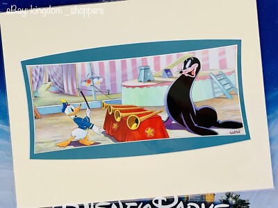 Disney Robert Post Print Donald Duck Donald Seals The Show 18”x14” | eBay