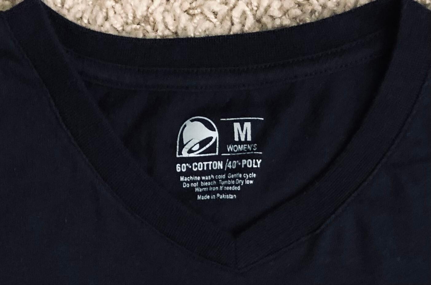 Taco Bell Multi Color Back Bell Logos Employee Women'… - Gem