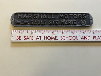 Dealership Name Badge Emblem Marshall Motors Sault Ste. Maria Ontario ...