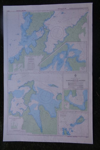 Marine Map / Malborough Sounds New Zealand Port Gore Te Aumiti Forsyth ...