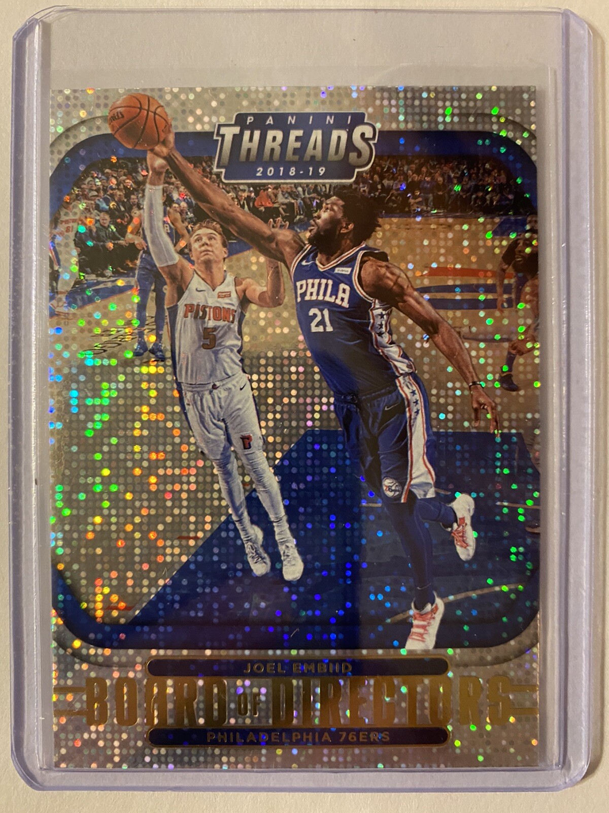 2018-19 Panini Threads - Board of Directors Joel Embiid #3 Dazzle for ...
