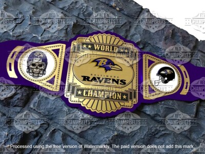 Baltimore Ravens Championship Belt Adult Size 2mm Brass | eBay