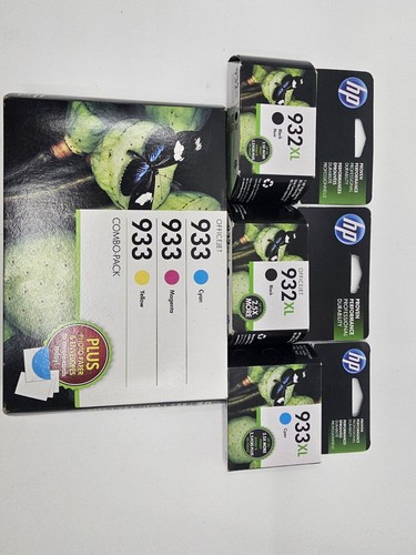 HP 932XL/933 Black & Color Ink Cartridges Combo BRAND NEW | eBay