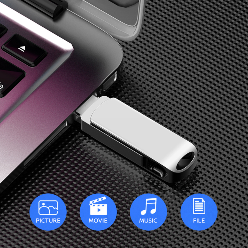 2TB 1TB Memory Stick USB 3.0 Flash Drive Type C For iPhone 14 15 16 ...