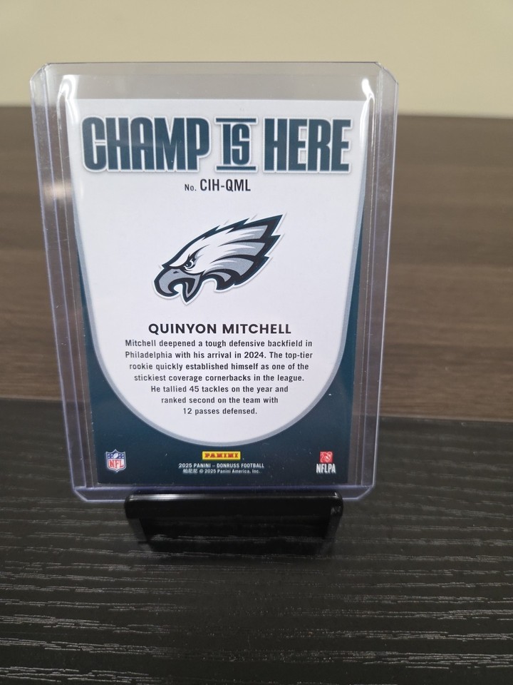 2025 Donruss Quinyon Mitchell Champ Is Here Holo /100 | eBay